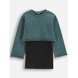 Coccodrillo Kleid in Gr&uuml;n/ Schwarz - 42% | Gr&ouml;&szlig;e 140 | Kinderkleider