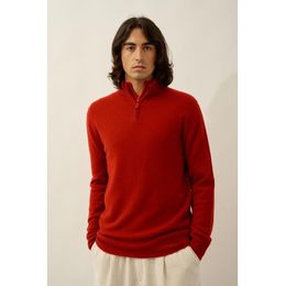 AUTHENTIC CASHMERE Kaschmir-Pullover "Ambin" in Rot - 61% | Gr&ouml;&szlig;e L | Herren-plussize