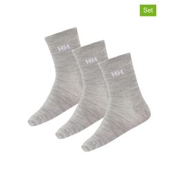 Helly Hansen 3er-Set: Socken in Grau - 48% | Gr&ouml;&szlig;e 29-31 | Kinder-socken-strumpfhosen