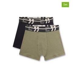 Sanetta 2er-Set: Boxershorts in Schwarz/ Khaki - 41% | Gr&ouml;&szlig;e 152 | Kinder-waesche