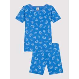 Petit Bateau Pyjama in Blau - 61% | Gr&ouml;&szlig;e 86 | Baby-waesche