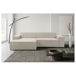 Ecksofa WERK2 "Trento, elegant & zeitlos, Breite 268cm, pflegeleichte Bez&uuml;ge, L-Form", beige, B:268cm H:70cm T:163cm, 100% Polyester, Sofas, Ecksofa, Trento &ndash; Sofa mit Eleganz, Komfort und klaren Linien f&uuml;r jeden Raum
