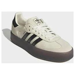 Sneaker Adidas ORIGINALS "SAMBAE", Damen, Gr. 40, cream wei&szlig;, core schwarz, gum5, Leder, Schuhe Sneaker
