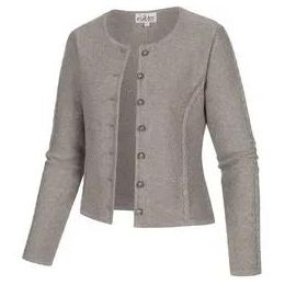 N&uuml;bler Strickjacke N&Uuml;BLER "Strickjacke Amira", Damen, Gr. L, silber, Obermaterial: 50% Baumwolle CO. 50% Polyacryl PAN., Strickjacken Strickjacke