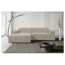 Ecksofa WERK2 "Trento, elegant & zeitlos, Breite 268cm, pflegeleichte Bez&uuml;ge, L-Form", greige, B:268cm H:70cm T:163cm, 90% Polyester, 10% Nylon, Sofas, Ecksofa, Trento &ndash; Sofa mit Eleganz, Komfort und klaren Linien f&uuml;r jeden Raum