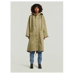 G-Star Raw Parka G-STAR "Rovic Loose Parka", Damen, Gr. L, ensis gr&uuml;n, Obermaterial: 97% Baumwolle, 3% Elasthan, Jacken Parka