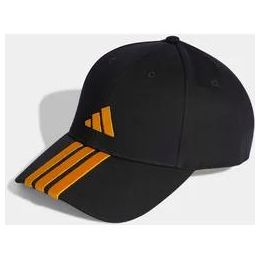 Baseball Cap Adidas PERFORMANCE "BBALL 3S CAP NL", Damen, schwarz, collegiate gold, Baumwolle, Caps