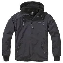 Anorak BRANDIT "Brandit Herren Pull Over Windbreaker", Herren, Gr. L, schwarz, 100% Polyamid, unifarben, normal, ohne Ausschnitt, Jacken