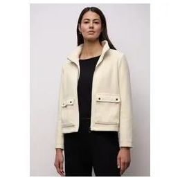 Blouson Street One, Damen, Gr. 40, soft beige, Stoff, Obermaterial: 80% Polyester, 20% Nylon; Futter: 100% Polyester, unifarben, normal normal, hoch geschlossener Ausschnitt, abgesteppt, Jacken Blouson, mit Stehkragen