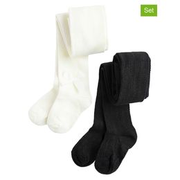 COOL CLUB 2er-Set: Strumpfhosen in Creme/ Schwarz - 46% | Gr&ouml;&szlig;e 92/98 | Kinder-socken-strumpfhosen