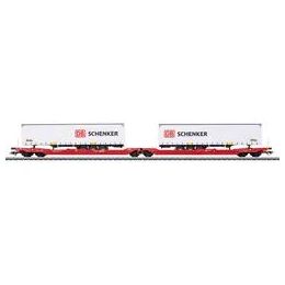 M&auml;rklin G&uuml;terwagen M&Auml;RKLIN "Doppel-Taschenwagen Sdggmrss 738 - 47470", wei&szlig;, Modelleisenbahn-Fahrzeuge, Kinder, Kunststoff, Metall