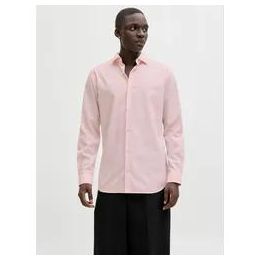 Jack & Jones Langarmhemd JACK & JONES "JPRBLAPARKER Slim Fit Hemd, atmungsaktiv, ideal f&uuml;r den Alltag", Herren, Gr. S, N-Gr, impatiens pink fit:slim fit, Web, Obermaterial: 100% Baumwolle, unifarben, slim fit normal, ohne Ausschnitt, &Auml;rmel mit &Auml;rmelschlitz 2-Knopf-Manschette, Hemden, Baumwolle, slim fit