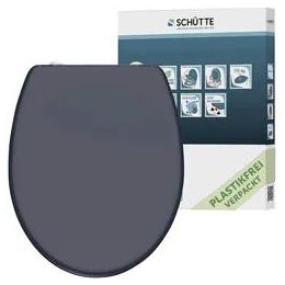 Sch&uuml;tte WC-Sitz SCH&Uuml;TTE, grau (anthrazit), B:375cm L:450cm, Duroplast, WC-Sitze, mit Absenkautomatik und Schnellverschlusstechnik