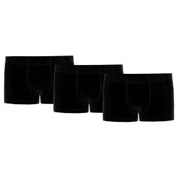 Boxershorts Seidensticker "Boxershort 3er Pack", Herren, Gr. XXL, bunt (schwarz), Obermaterial: 95% Baumwolle CO. 5% Elasthan EL., Unterhosen