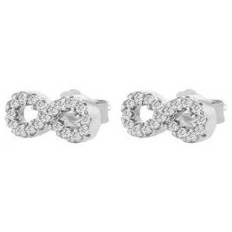 Adelia&acute;s Paar Ohrh&auml;nger ADELIA ́S "Damen Ohrringe &ndash; Ohrstecker Unendlichkeitszeichen aus 925 Silber", Damen, Gr. Damen, Silber 925 (Sterlingsilber), silber, Ohrringe, Ideal als Geschenk f&uuml;r besondere Anl&auml;sse