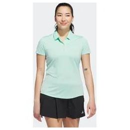Poloshirt Adidas PERFORMANCE "SOLID PERFORMANCE SHORT SLEEVE F&Uuml;R DAMEN", Damen, Gr. XL, clear mint, Obermaterial: 100% Polyester, Shirts, mit Druckknopfverschluss, aus Polyester, leichtes Pikeematerial