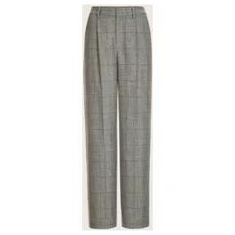 Madeleine Mode Bundfaltenhose MADELEINE "Bundfalten-Hose Glencheck-Hose mit weitem Bein", Damen, Gr. 17, N + K Gr, grau (grau, multicolor), Obermaterial: 58% Polyester PES. 40% Viskose CV. 2% Elasthan EL., Modern, Hosen, Bundfaltenhose mit weitem Bein im Glencheck Dessin