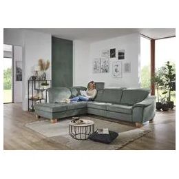 Ecksofa DIE PLANBAR "PP-LA23145 L-Form", steel, B:299cm H:88cm T:243cm, 100% recyceltes Polyester, Sofas, Ecksofa, inkl. Kopfpolsterverstellung, Federkernpolsterung