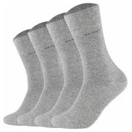 Kurzsocken Camano "Socken 4er Pack", Herren, Gr. 43-46, grau, Obermaterial: 80% Baumwolle CO. 17% Polyamid PA. 3% Elasthan EL., Socken
