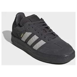 Sneaker Adidas ORIGINALS "SAMBA XLG", Herren, Gr. 43, utility schwarz, chalk pearl, utility schwarz, Leder, Synthetik, Schuhe Sneaker