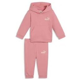 Trainingsanzug Puma "MINICATS LOUNGEWEAR SET TR INF", Jungen, Gr. 74, wild pink, Sweatware, Obermaterial: 68% Baumwolle, 32% Polyester, unifarben, regular fit, Sportanz&uuml;ge Trainingsanzug, f&uuml;r Kinder, Regular Fit, mit Kapuze