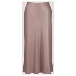 Madeleine Mode Midirock MADELEINE "Midirock Midi Satinrock f&uuml;r elegante Anl&auml;sse", Damen, Gr. 48, rosa (mauve), Obermaterial: 100% Polyester PES., Modern, normal, R&ouml;cke, Satin