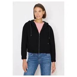 Blouson Cecil, Damen, Gr. M (40), schwarz, Stoff, Obermaterial: 92% Polyester, 8% Viskose; Futter: 100% Polyester, unifarben, comfort fit normal, ohne Ausschnitt, elastischer Bund, Jacken Blouson, mit Elastiksaum
