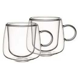Villeroy & Boch Thermoglas VILLEROY & BOCH "Espressogl&auml;ser Artesano Hot & Cold 60 ml 2er Set transparent", bunt (transparent), 2 tlg., Glas, Trinkgef&auml;&szlig;e