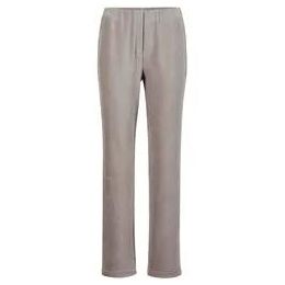 Schlupfhose GOLDNER "Kurzgr&ouml;&szlig;e Cordhose", Damen, Gr. 22, K-Gr, beige (stein), Obermaterial: 70% Baumwolle CO. 25% Polyester PES. 5% Elasthan EL., Basic, weit, Hosen Schlupfhose, Mit glattem Rundumdehnbund