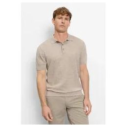 Poloshirt OLYMP "OLYMP Casual Strick", Herren, Gr. M, natur, 84% Baumwolle, 16% Polyamid, Shirts