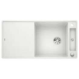 Granitsp&uuml;le Blanco "AXIA III XL 6 S-F", wei&szlig;, B:50cm H:19cm T:99cm, Verbundwerkstoff, K&uuml;chensp&uuml;len, inklusive gratis Glasschneidebrett
