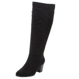 Weitschaftstiefel sheego, Damen, Gr. 44, XXL-Schaft, schwarz, Lederimitat, Polyester, Schuhe Weitschaftstiefel
