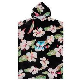 Badeponcho Roxy "Stay Magical Printed", Damen, anthrazit spring charming, Obermaterial: 100% Walkfrottier;, Hausm&auml;ntel