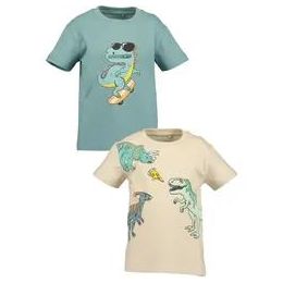 T-Shirt Blue Seven, Jungen, Gr. 110, multipack 1, Single Jersey, Obermaterial: 100% Baumwolle, bedruckt, unifarben, Basic normal, Rundhals, Shirts T-Shirt, modischer Stil, Single Jersey Material, pflegeleicht