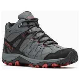 Wanderschuh Merrell "ACCENTOR 3 SPORT MID GTX", Damen, Gr. 41, rock, Leder, Synthetik, Schuhe Wanderschuh, wasserdicht dank Gore-Tex Membrane
