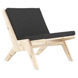 Loungesessel KARUP DESIGN "Sway Lounge Chair, ohne Armlehnen, aus FSC-zertifiziertem Massivholz", grau, B:67,5cm H:67,5cm T:75cm, 100% Polyurethan, Sessel, Matratze mit Boucl&eacute;-Bezug in mehreren Farben, Made in Europe