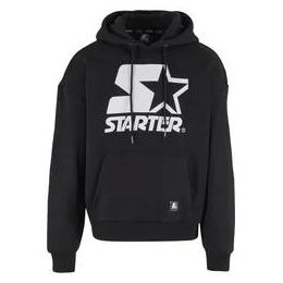 Kapuzensweatshirt STARTER Black Label "Starter Black Label Starter Oversized Logo Hoodie", Herren, Gr. M, schwarz, 70% Baumwolle, 30% Polyester, bedruckt, Sweatshirts