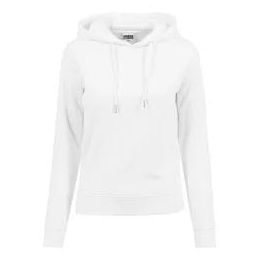 Kapuzenpullover Urban Classics "Urban Classics Damen Ladies Hoody", Damen, Gr. S, wei&szlig;, 63% Baumwolle, 37% Polyester, unifarben, normal, ohne Ausschnitt, Pullover Kapuzenpullover