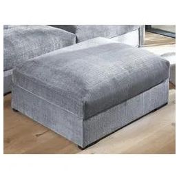 Polsterhocker Home Affaire "Finca XXL, B: 125 cm", dunkelgrau, B:125cm H:52cm T:101cm, 100% Polyester, Hocker, Polsterhocker, Mega-Hocker, in Cord oder Chenille-Struktur w&auml;hlbar