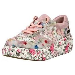 Plateausneaker Laura Vita "Laura Vita Sneaker Leder/Textil", Damen, Gr. 38, rose, Leder, Textil, Schuhe Plateausneaker