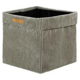 Aufbewahrungsbox LYCCE "Aufbewahrungskorb Faltbare Aufbewahrungsbox Cord 1P 1er Pack", braun (taupe), B:33cm H:31cm T:33cm, Obermaterial: 90% Polyester PES. 10% Nylon NY., Aufbewahrungsboxen, Aufbewahrungsbox