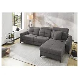 Jockenh&ouml;fer Ecksofa JOCKENH&Ouml;FER GRUPPE "Chillout L-Form, B: 288 cm, elektr. Relaxfunktion im Sitz und Ottomane", grau 432, 09, B:288cm T:110cm, Korpus: 100% Polyester;Kissen: 100% Polyester, Sofas, Ecksofa, 140kg Belastbarkeit je Sitz, Kopfteilverstellung & Zierkissen
