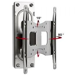 Vcm TV-Wandhalterung "TV Wandhalterung Halter neigbar schwenkar B-FS1", silber, B:22cm T:10cm, Ger&auml;tehalterungen
