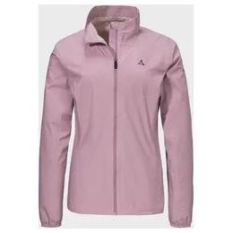 Sch&ouml;ffel Outdoorjacke SCH&Ouml;FFEL "Jacket Style Lurbek WMS", Damen, Gr. 36, 3105, rosa, Oberstoff: 100% Polyester; (Membran: Thermoplastisches Polyurethan), regular fit, hoch geschlossener Ausschnitt, Jacken Outdoorjacke