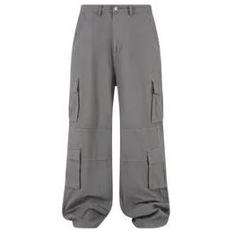 Cargoshorts DEF "DEF Herren DEF Cargohosen", Herren, Gr. 38, Normalgr&ouml;&szlig;en, grau, 100% Baumwolle, unifarben, loose fit, Hosen