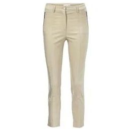 7/8-Hose GOLDNER "Elastische Hose mit extra N&auml;hten", Damen, Gr. 54, N-Gr, beige (stein), Obermaterial: 67% Baumwolle CO. 28% Polyamid PA. 5% Elasthan EL., normal, Hosen 7/8-Hose, Ohne