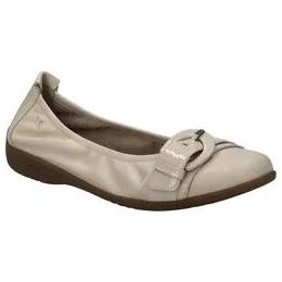 Ballerina Josef Seibel "Fenja 23, sand", Damen, Gr. 37, beige (sand), Obermaterial: 100% Rindsleder Leather cow., Schuhe Ballerina