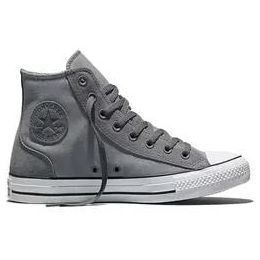 Sneaker Converse "CHUCK TAYLOR ALL STAR CANVAS & SUE", Herren, Gr. 39,5, schwarzer grau, schwarz matter, wei&szlig;, Leder, Textil, Schuhe Sneaker