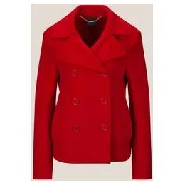 Madeleine Mode Kurzjacke MADELEINE "Caban Elegante Caban-Jacke mit Taschen", Damen, Gr. 44, rot, Obermaterial: 60% Wolle WO. 40% Polyester PES., Modern, normal, Jacken Kurzjacke, Cabanjacke
