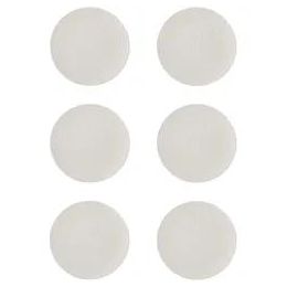 Villeroy & Boch Speiseteller VILLEROY & BOCH "Universalteller Manufacture Rock &oslash; 25.0 cm 6er Set wei&szlig;", wei&szlig;, Speiseteller, Speiseteller